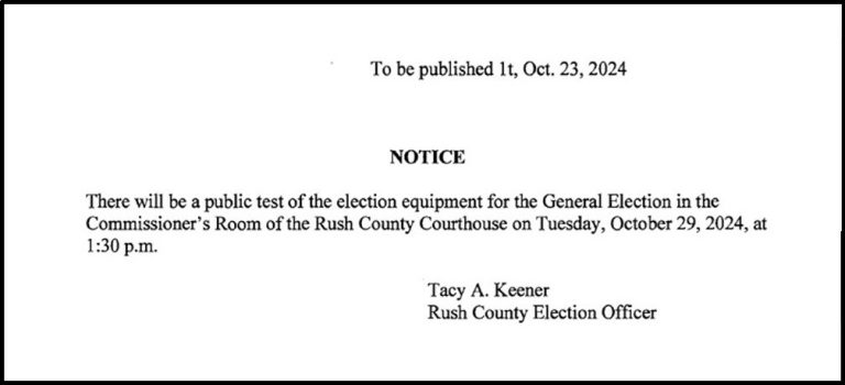 Rush County Clerk - Rush County, Kansas